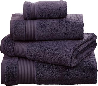 Next Homeware G&auml;stehandtuch aus 100% &auml;gyptischer Baumwolle Lila Pflaume 4 Pack Hand Towels