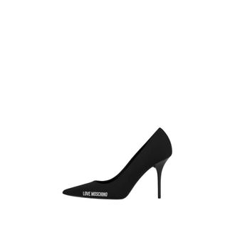 Love Moschino Femme, Chaussures, Noir, Taille: 39 1/2 EU Escarpins Logo en N&eacute;opr&egrave;ne et Caoutchouc