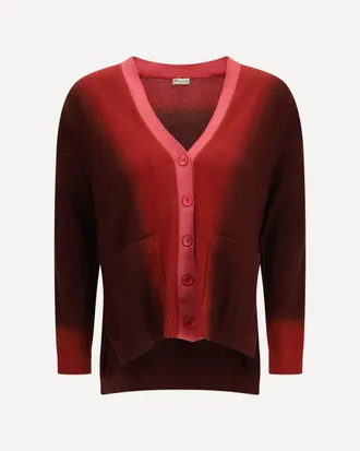 Mirror in the Sky Ombr&eacute; Cardigan with pockets Female M