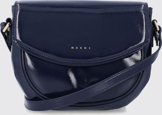 Marni Smile Umh&auml;ngetasche f&uuml;r Jungen aus Stoff in Lackoptik mit Logo