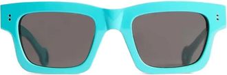 J.W.Anderson Jwa02 rectangle-frame sunglasses - Bleu