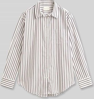 GANT Relaxed Fit Hemdbluse aus reiner Baumwolle