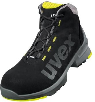 Uvex Bottes de Travail 1 - Bottes de sécurité S2 SRC ESD Semelle antidérapante et Embout - Noir de Chaux - Taille 39 EU