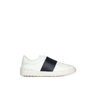 Valentino Garavani Calfskin Open Sneaker - - Shoes - Herren - Wei&szlig; - 40 1/2 EU