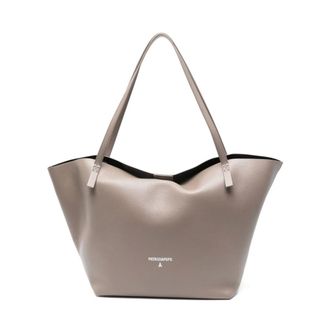Patrizia Pepe Femme, Sacs, Gris, Taille: ONE Size Logo Shoulder Bag