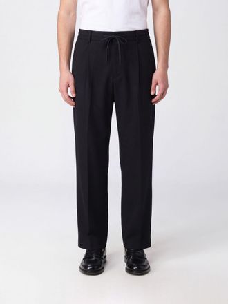 Barena Pantalon Mado large en laine vierge avec cordon de serrage