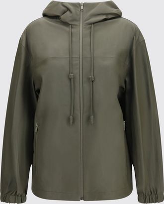 Bottega Veneta Veste courte en cuir avec capuche et fermeture zipp&eacute;e