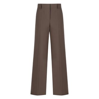 Philosophy di Lorenzo Serafini Weitgeschnittene Hose mit Ges&auml;&szlig;taschen - - Trousers - Damen - Braun - M