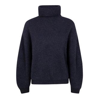 Semicouture Kaschmir-Mix Rollkragenpullover Grau - - Knitwear - Damen - Blau - XS