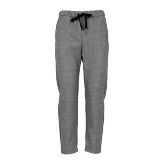 Semicouture Graue Wollmischung Kn&ouml;chellange Hose - - Trousers - Damen - Grau - S