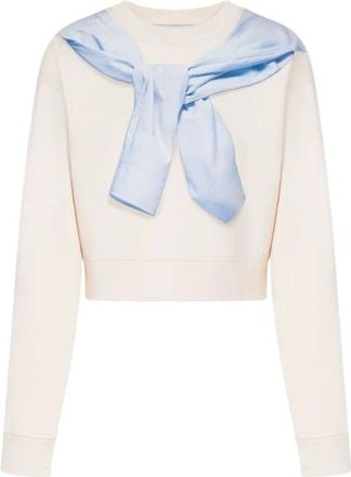 Moschino unisex, Sweatshirts et sweats &agrave; capuche, Multicolore, Taille: M SweaT-shirt court imprim&eacute; en coton