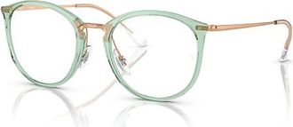 Ray-Ban Rb7140 Optics Rotgold Fassung Demo Gl&auml;ser Glas Polarisiert 51-20