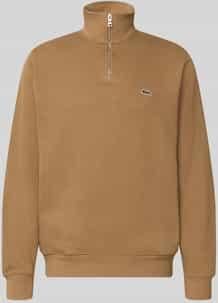 Lacoste Regular Fit Troyer aus reiner Baumwolle