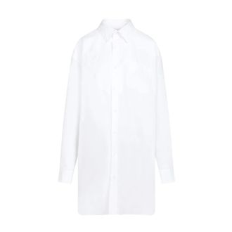 Maison Margiela Hemdblusenkleid - - Dresses - Damen - Wei&szlig; - 2XS