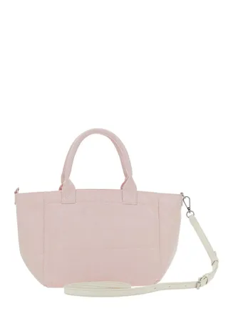 Ganni Womens Tote Bag Pink Cotton