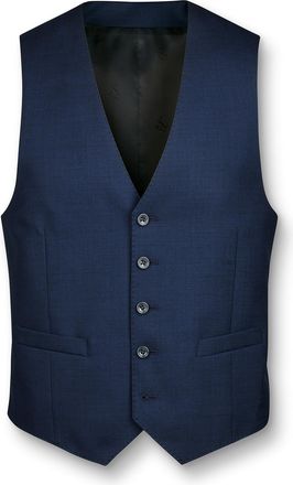 CHARLES TYRWHITT Ultimative Performance-Anzugweste aus Sharkskin-Gewebe - Indigoblau