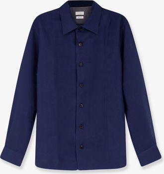 Brunello Cucinelli Easy fit linen shirt - BRUNELLO CUCINELLI - gender_Man