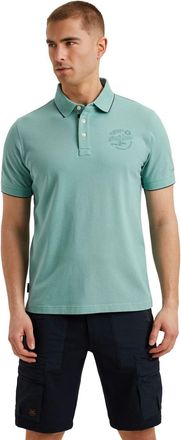 PME Legend Herren Poloshirt Short Sleeve Polo Stretch Pique - Regular Fit S-5XL, Größe:3XL, Farbe:5149 Cameo Blue