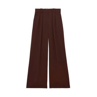 Ines De La Fressange Femme, Pantalons, Brun, Taille: 44 FR Pantalon Marlène avec pinces
