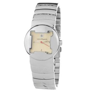 Laura Biagiotti Femme, Accessoires, Gris, Taille: ONE Size Montre Femme en Acier Inoxydable Quartz