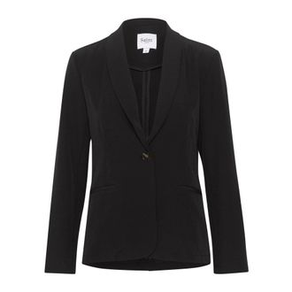 Saint Tropez Blazer Noir avec Fermeture en V - Femme - Vestes - Noir - Taille: 40 FR