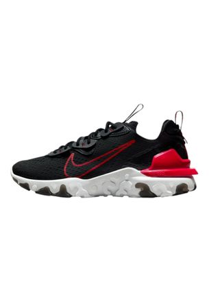 Nike Nike Herren React Vision Sneaker, Black University Red Iron Grey White, 42.5 EU
