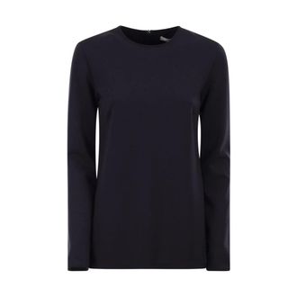Max Mara Figurbetontes Oberteil - - Tops - Damen - Blau - M