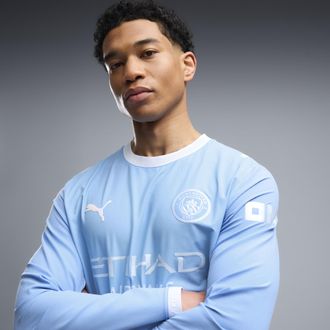 Puma Maillot manches longues Authentic Home 26/27 Manchester City Homme, Accessoires, Bleu, 3XL