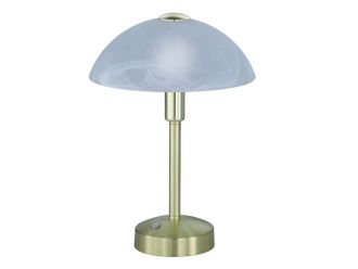 Trio Leuchten LED Tischleuchte Donna 525790108, Metall Messing matt, Glas alabasterfarbig wei&szlig;, inkl. 4 Watt LED, 4-fach Touch Dimmer