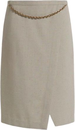 Alberta Ferretti Femme, Jupes, Vert, Taille: 40 FR Tweed Wrap Skirt