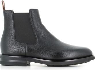 Santoni Homme, Chaussures, Noir, Taille: 41 1/2 EU Chelsea Easy Boot