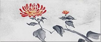 Homemania Wandbild, Blumen, Natur, für Wohnzimmer, Schlafzimmer, mehrfarbig, 70 x 3 x 100 cm, HM20KNV70 x 100 - 4, Polyester, Holz