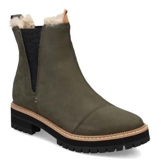 Toms Femme Women Dakota Boot Chaussure Bateau, Water Resistant Tarmac Olive Oiled Nubuck, 38.5 EU