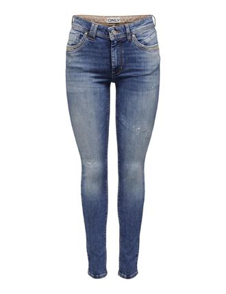 Only Damen Onlstacy Mw Skinny L ANK JNS Rea Jeans, Medium Blue Denim, 26W x 30L