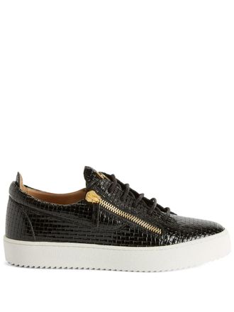 Giuseppe Zanotti baskets Frankie &agrave; double zip - Noir