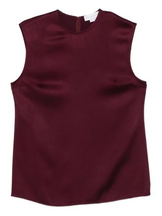 Stella McCartney haut sans manches à col rond - Rouge