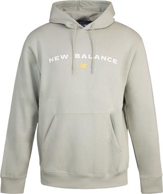 New Balance Wordmark Hoody Kapuzenpullover (DE/NL/SE/PL, Alphanumerisch, M, Regular, Regular, beige)