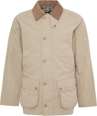 Barbour Leichte Jacke mit Cordkragen und Sturmriegel in