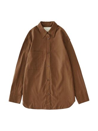 STUDIO NICHOLSON Leto Shirt - Brown