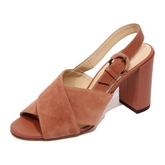 Tod's Sandalette mit Fascia-Riemen aus Wildleder/Leder - - Shoes - Damen - Rosa - 36 1/2 EU