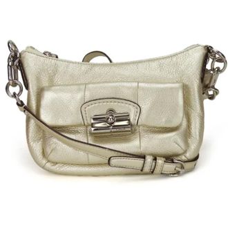 Coach Pre-owned Leder Schultertasche - - Pre-owned - Damen - Gelb - ONE SIZE