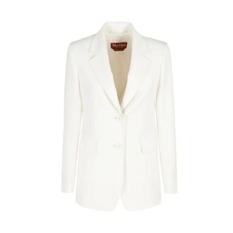 Max Mara Femme, Vestes, Blanc, Taille: 40 FR Linz Blazer
