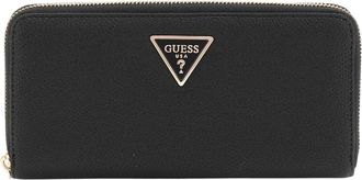 Guess Women Laurel SLG Large Zip Around Wallet, Schwarz