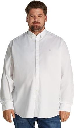 Tommy Hilfiger Chemise Homme Flex Poplin Solid Regular Fit, Blanc (White), 5XL