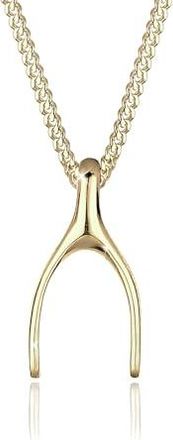Elli PREMIUM Collier Femme Porte Bonheur Baguette de Sourcier en Or Jaune 375
