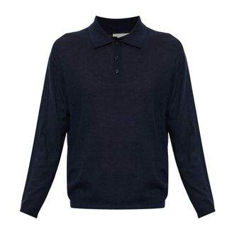 Lisa Yang Liam Polo en Cachemire - Homme - Pulls - Bleu - Taille: 2XL
