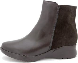 PieSanto 255873 Bottines en cuir noir pour femme, Acajou 39186, 41 EU