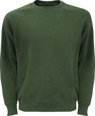 Fruit Of The Loom Herren, Sweatshirt, Raglan Sweatshirt, Green (Bottle Green), Small (Herstellergröße : Small)