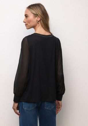 Street One Langarmshirt in Blusen-Optik