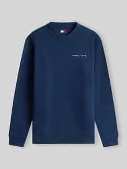 Tommy Jeans Regular Fit Sweatshirt mit kleinem Logo-Schriftzug